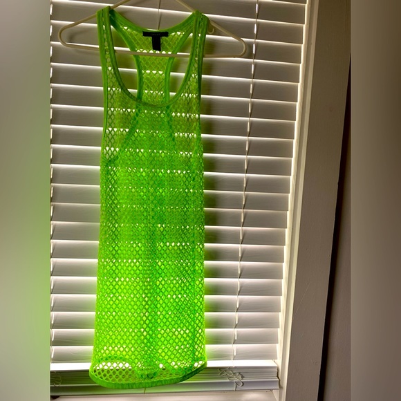Forever 21 | Dresses | Lime Green Screen Dress | Poshmark